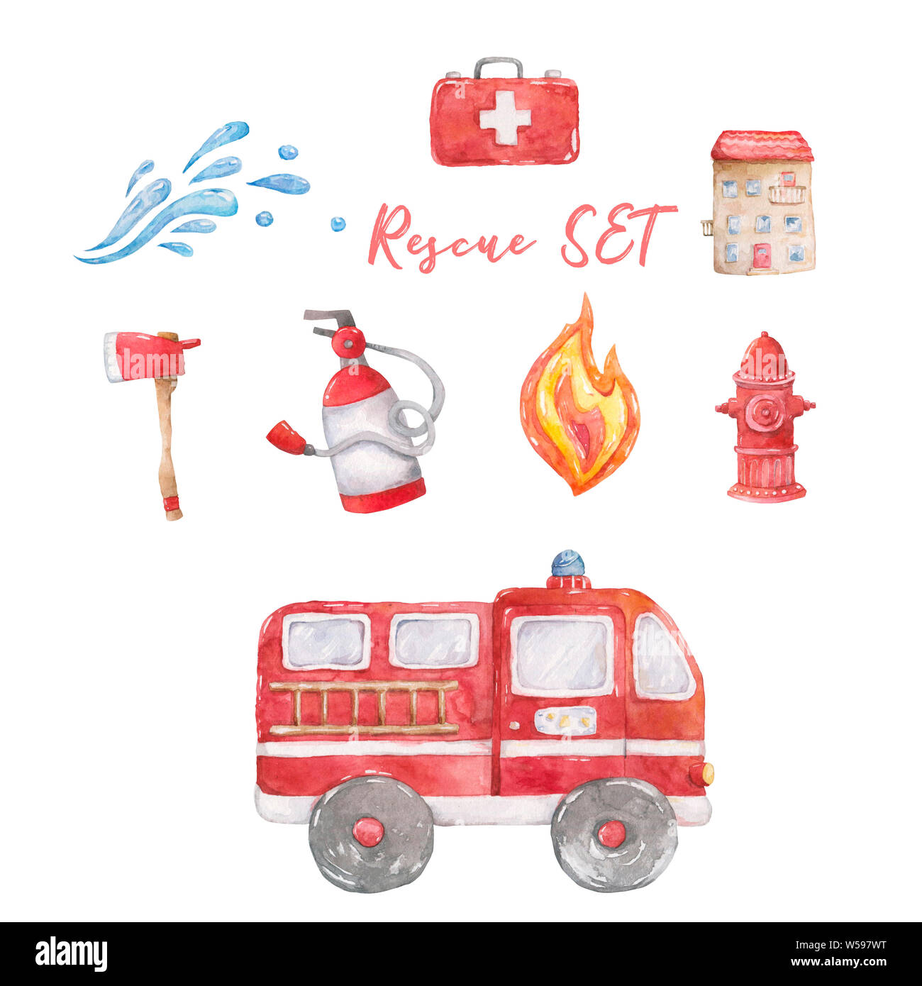 Cute Fire Truck Clip Art
