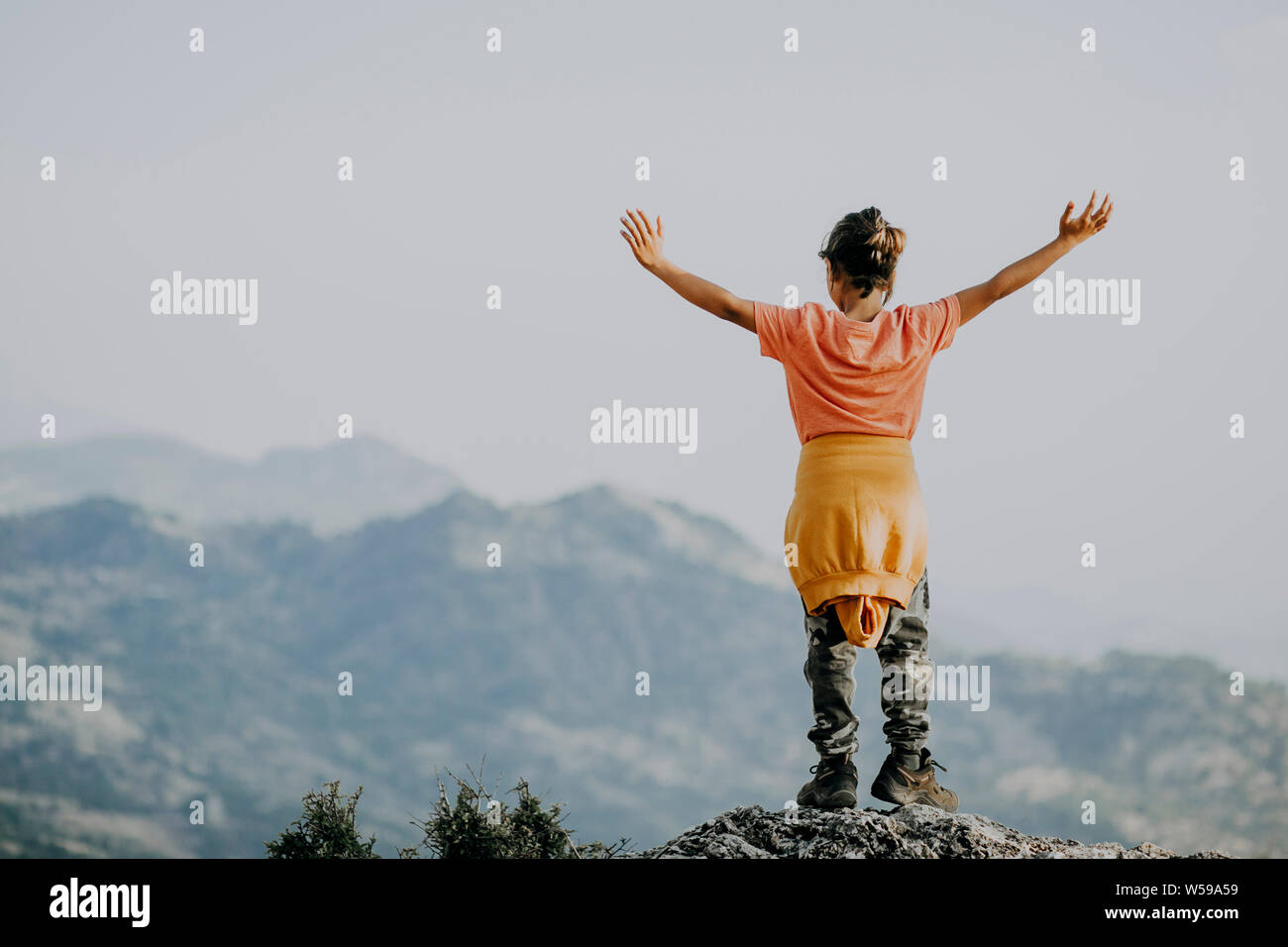 at the free-spirited young nature walk Stock Photo - Alamy