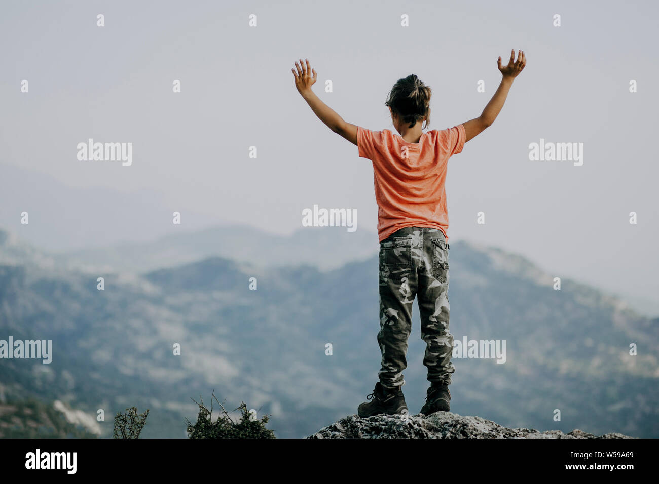 at the free-spirited young nature walk Stock Photo - Alamy
