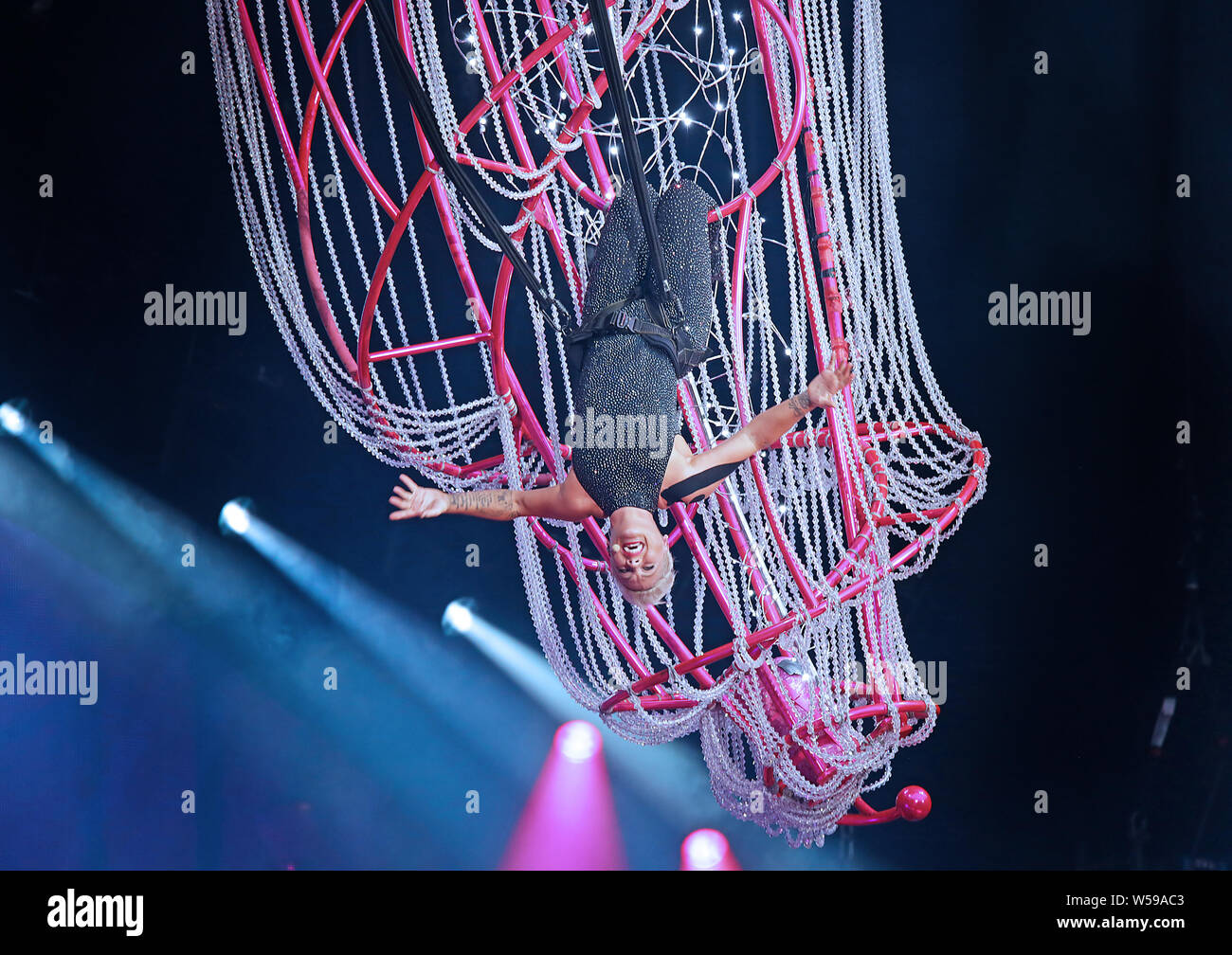 P!nk Performing On Her Beautiful Trauma Tour at Liverpool Anfield ...