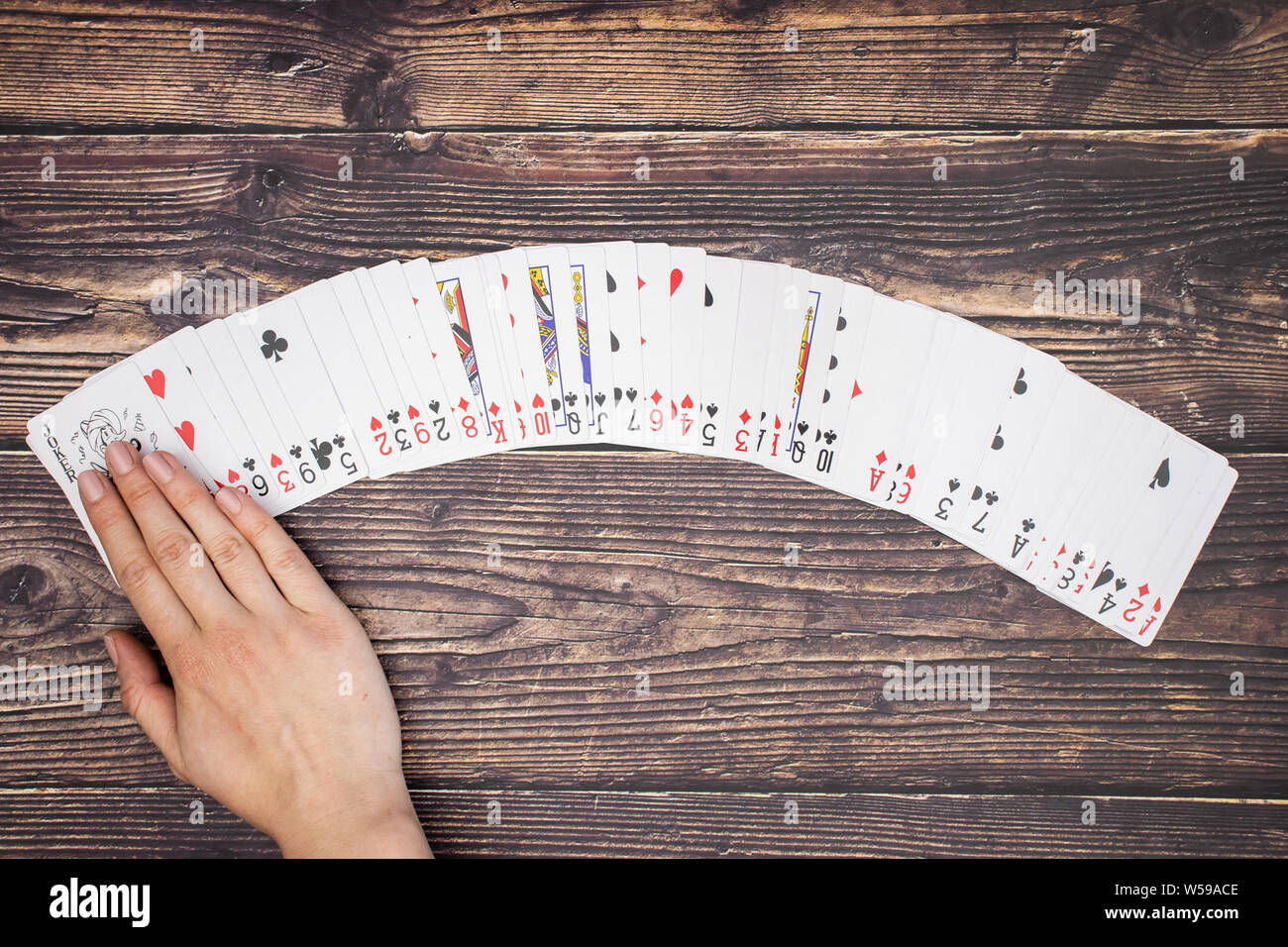 Vintage card deck vector hi-res stock photography and images - Alamy