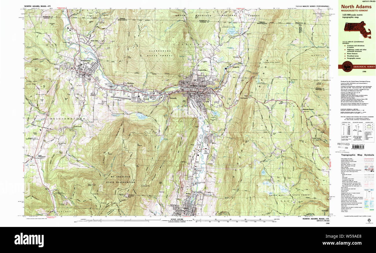 Adams massachusetts map hi-res stock photography and images - Alamy