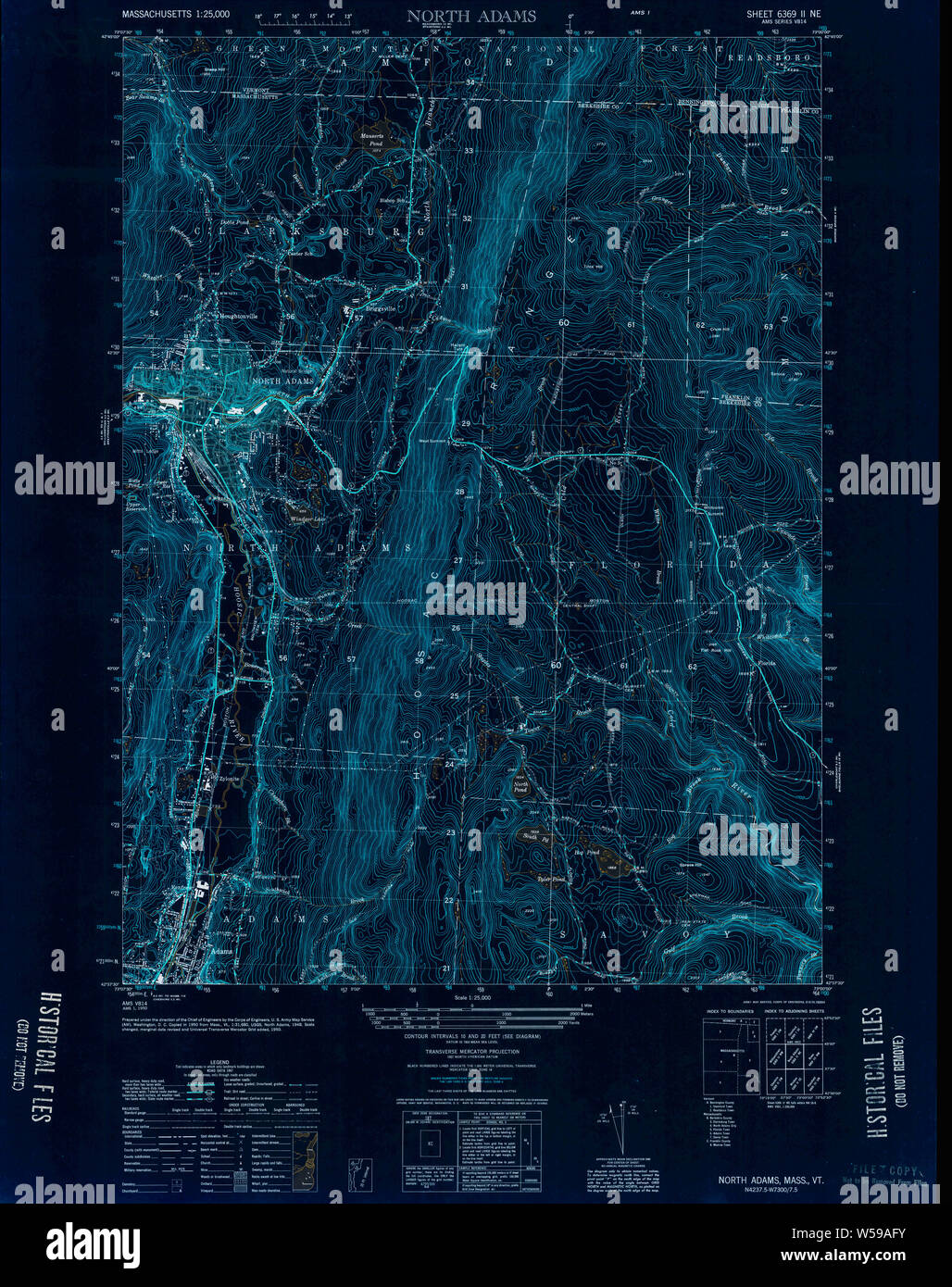Adams massachusetts map hi-res stock photography and images - Alamy