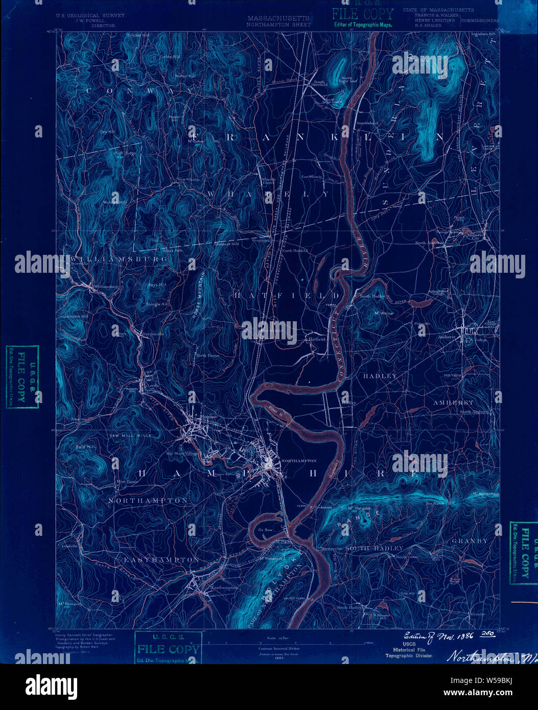 Northampton massachusetts map hi-res stock photography and images - Alamy