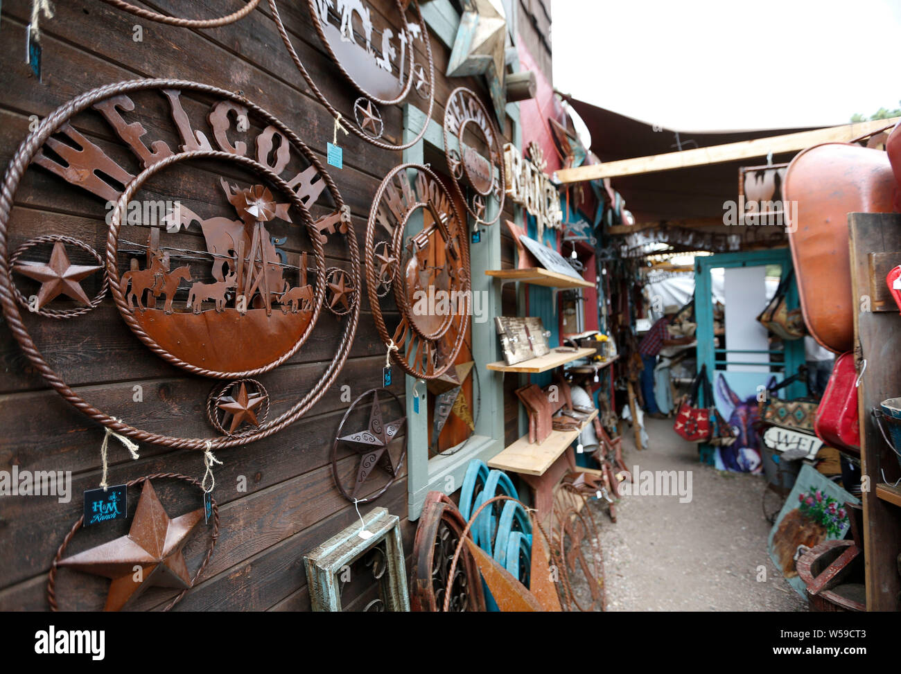 Cheyenne, USA. 26th July, 2019. Decorations are seen at the Cheyenne ...