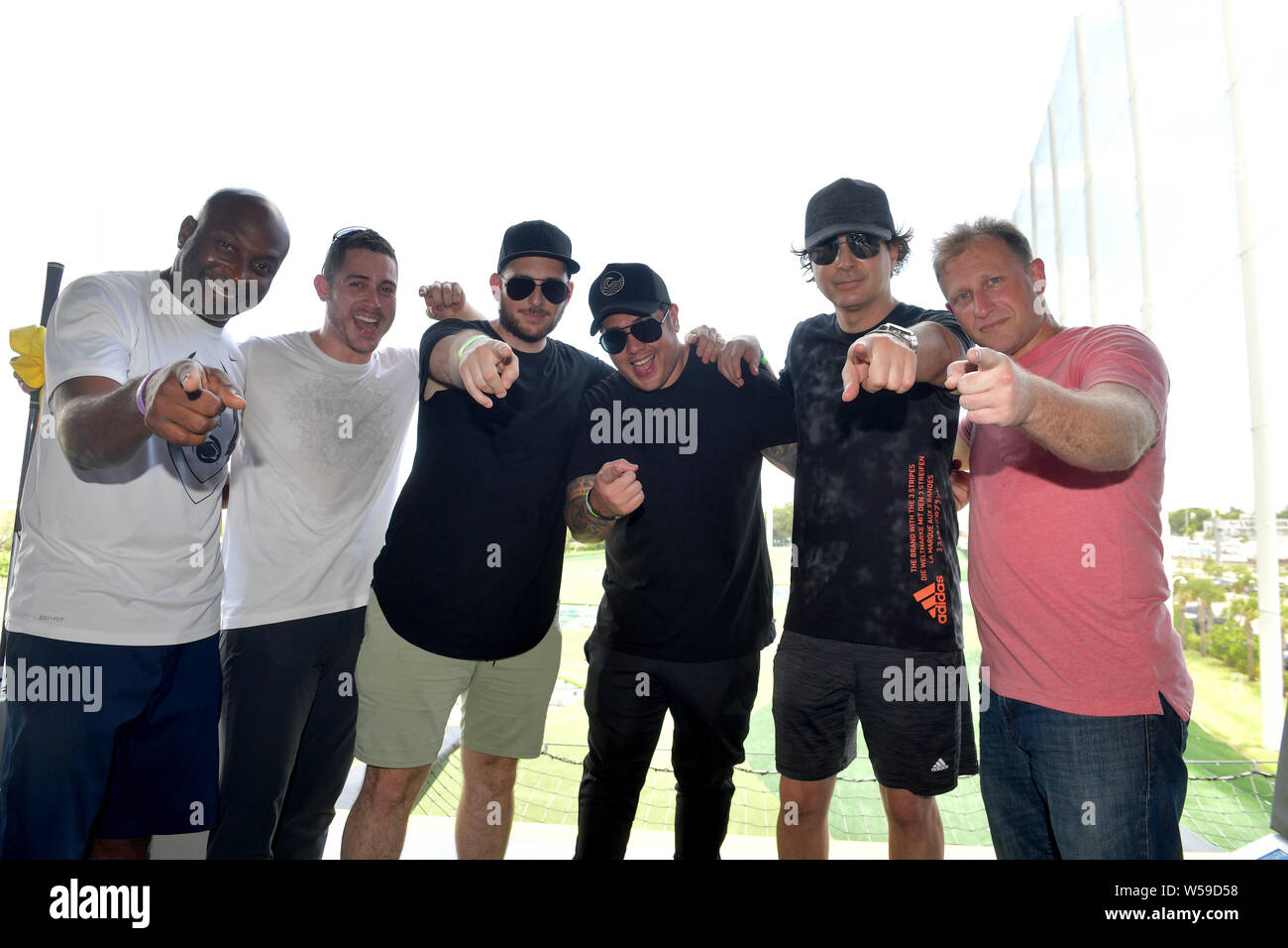 MIAMI GARDENS, FL - JULY 26: DJ Mack, from Y100 at the Topgolf during ...