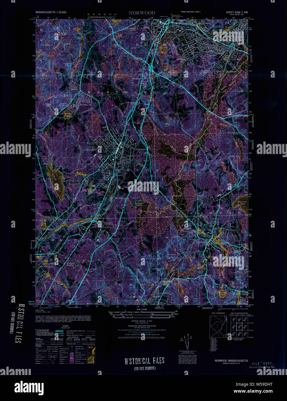 Norwood massachusetts map hi-res stock photography and images - Alamy