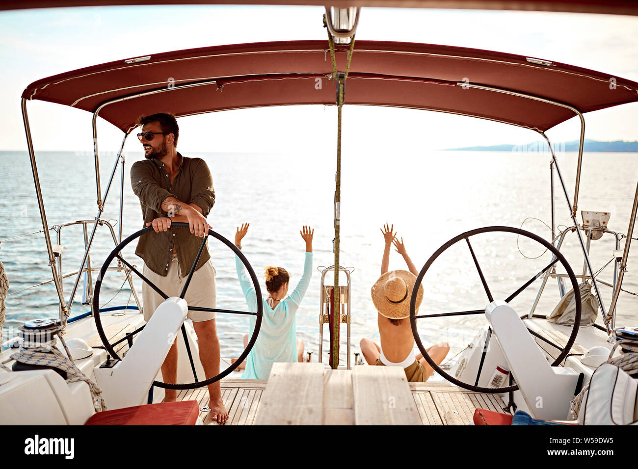 Family and friendship day cruise hi-res stock photography and images ...