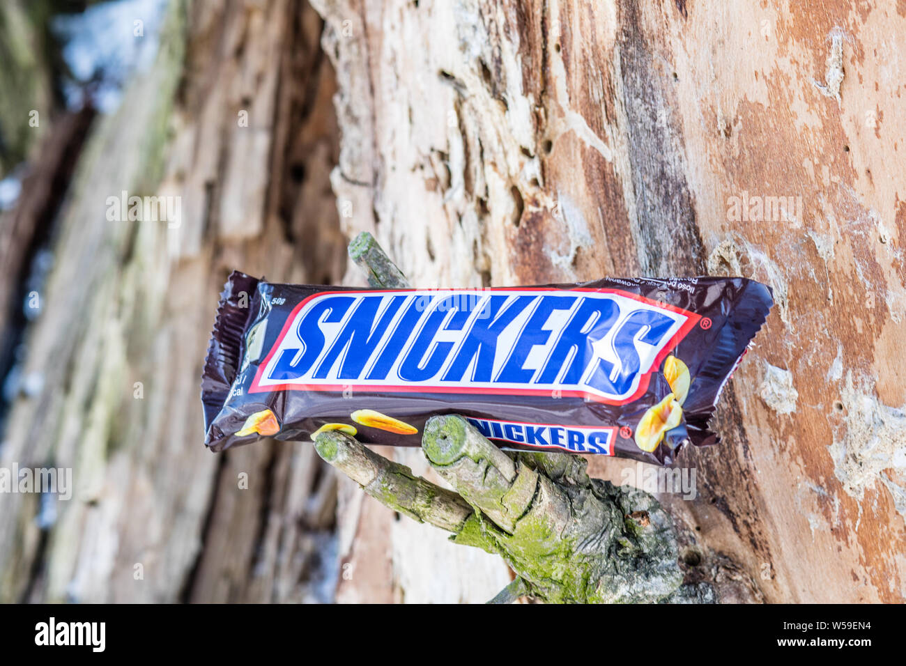 Snickers chocolate bar produced by Mars Incorporated Stock Photo - Alamy