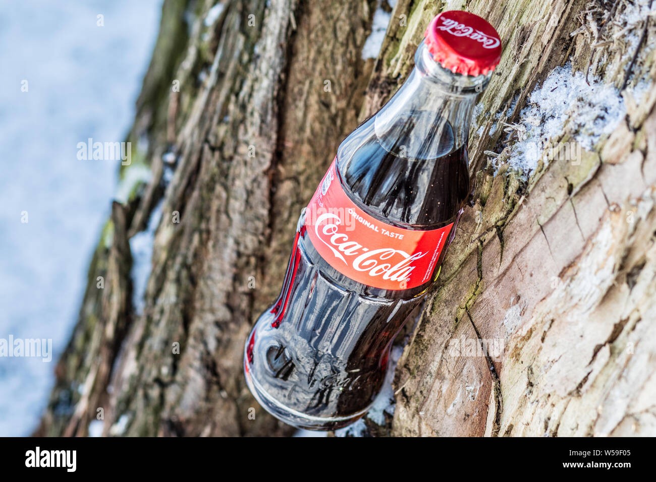 Classic Coca Cola bottle, Coca-Cola Company is the most popular market ...
