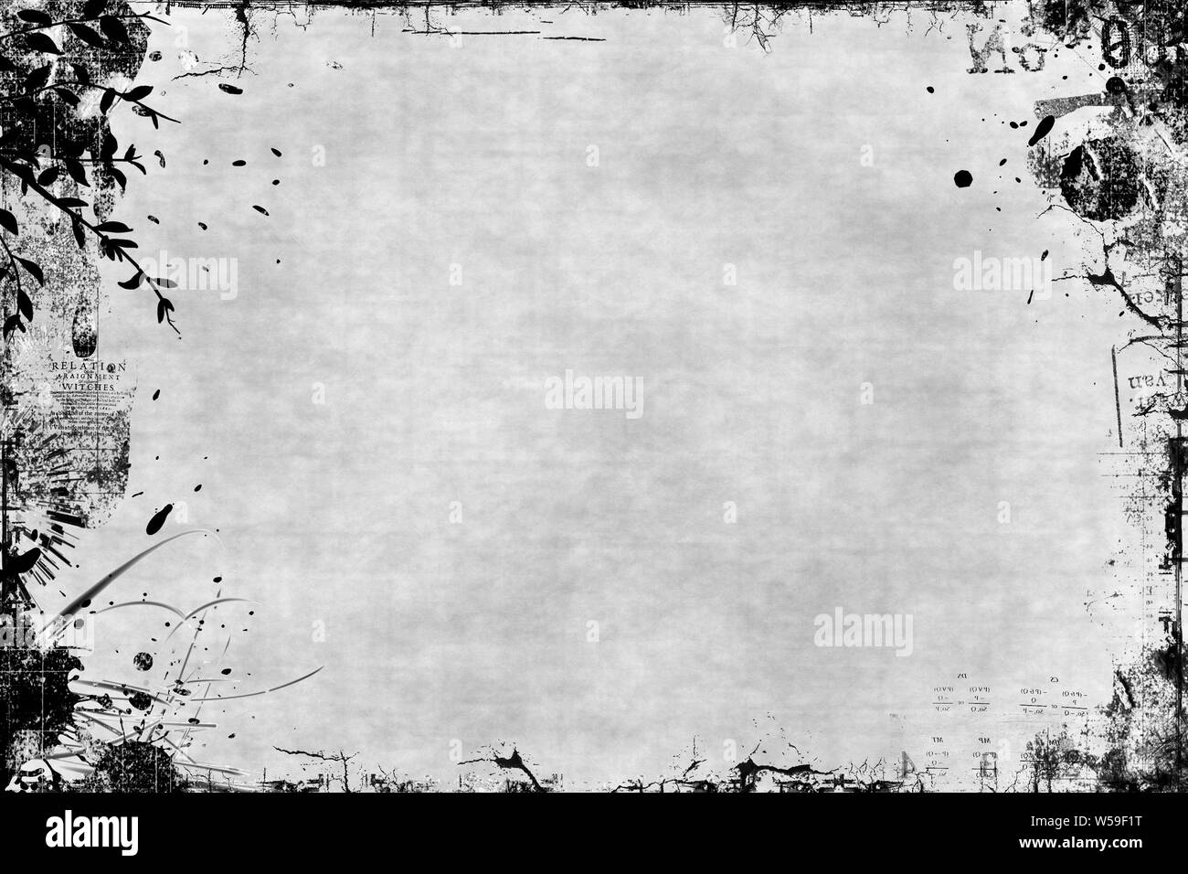 Grunge frame. Torn edges frame. Vintage frame. Old frame. Damaged frame ...