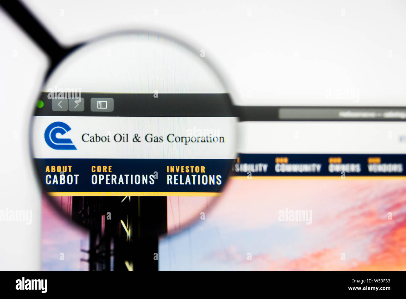 Richmond, Virginia, USA - 26 July 2019: Illustrative Editorial of Cabot ...