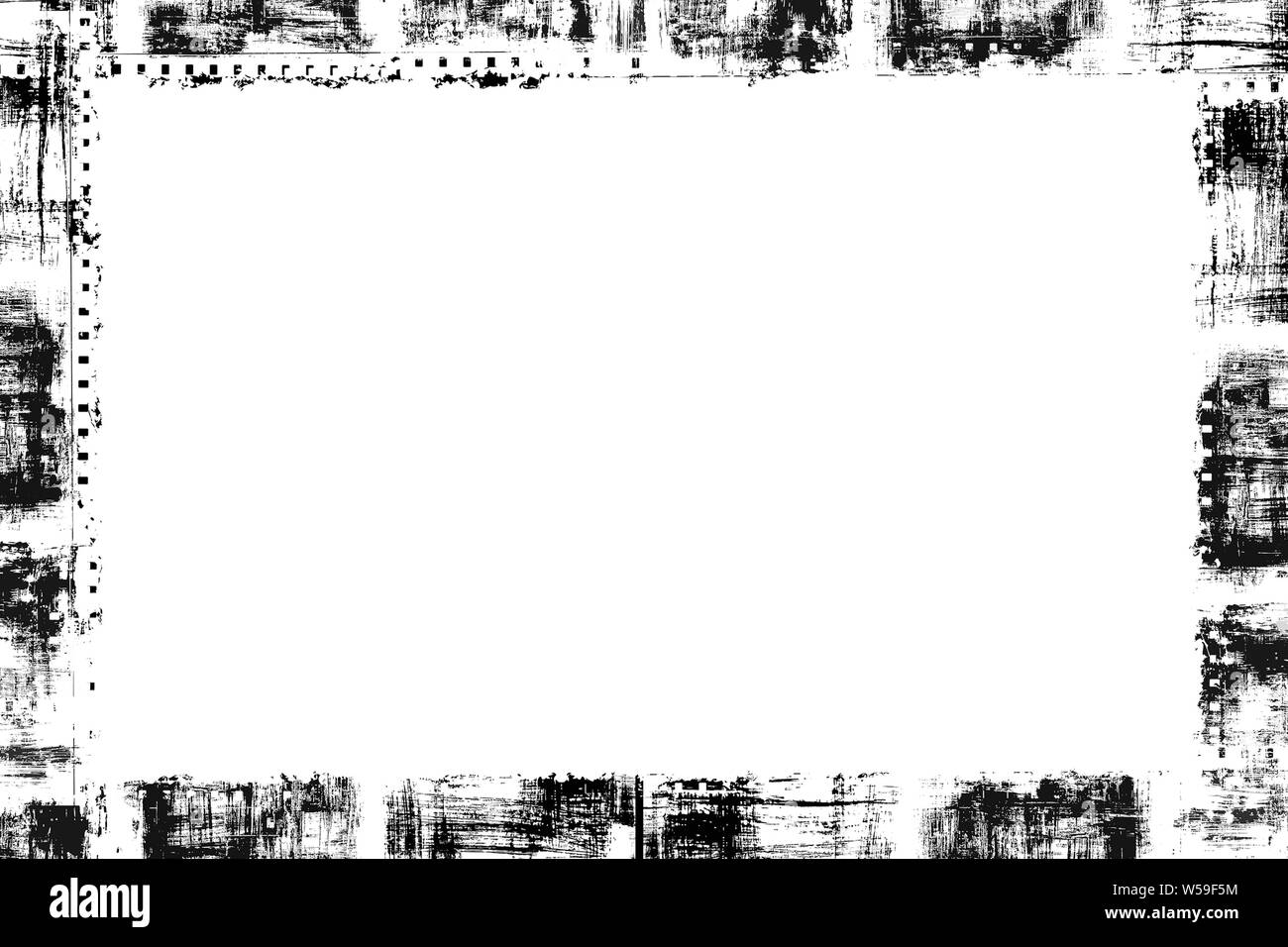 Grunge frame. Torn edges frame. Vintage frame. Old frame. Damaged frame ...