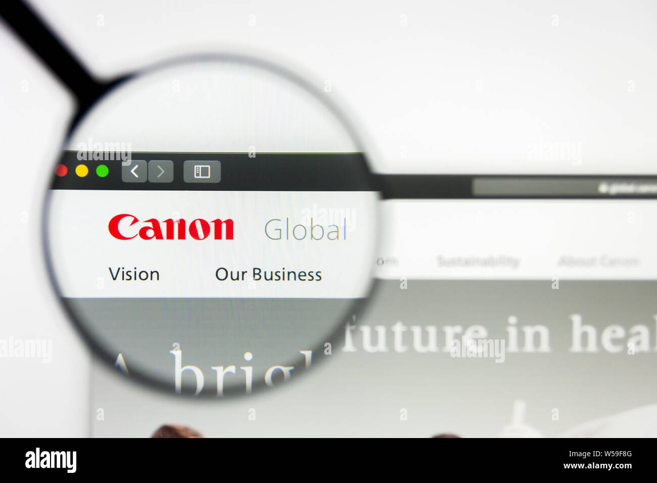 Richmond, Virginia, USA - 26 July 2019: Illustrative Editorial of Canon ...