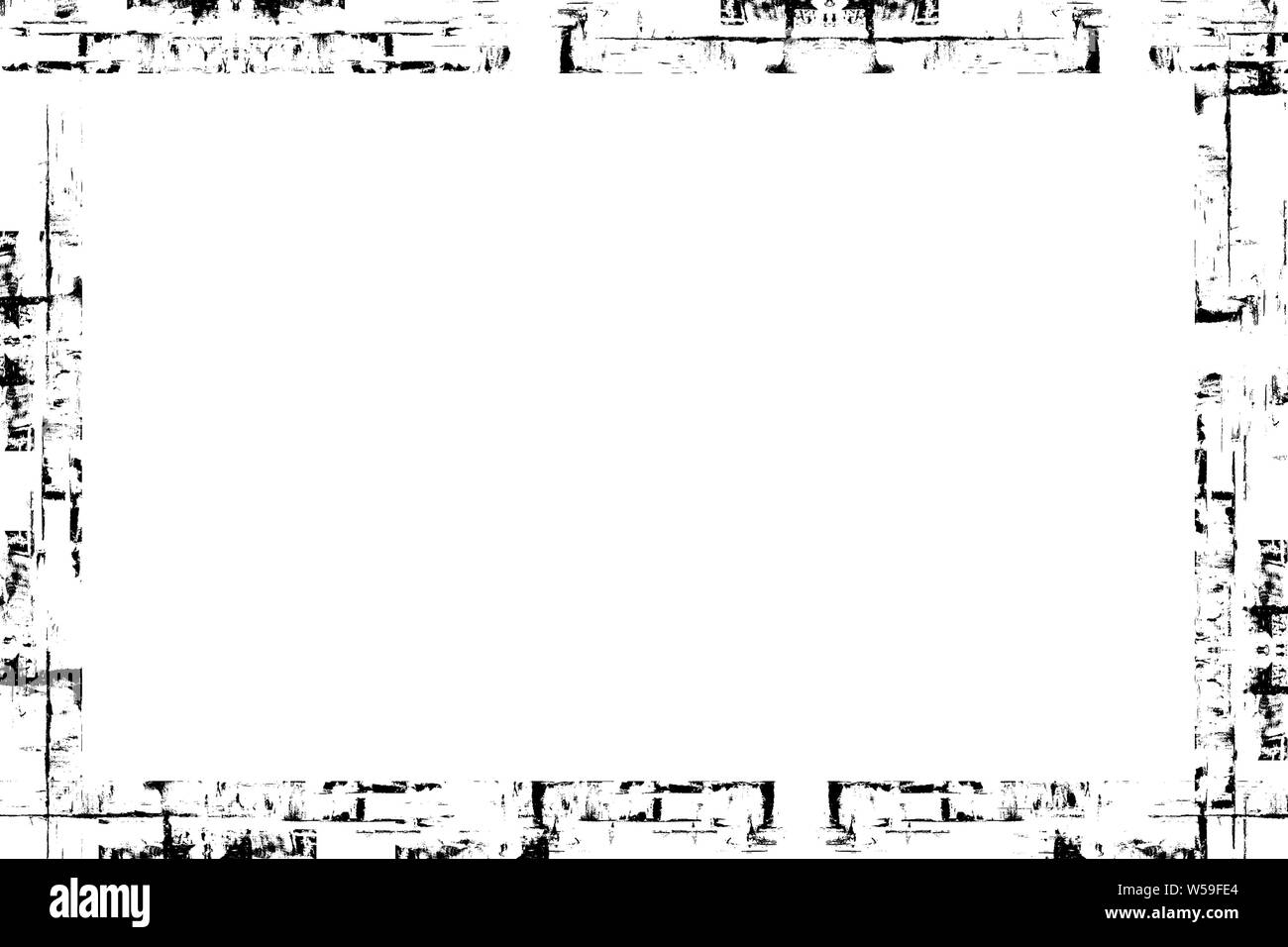 Grunge frame. Torn edges frame. Vintage frame. Old frame. Damaged frame ...