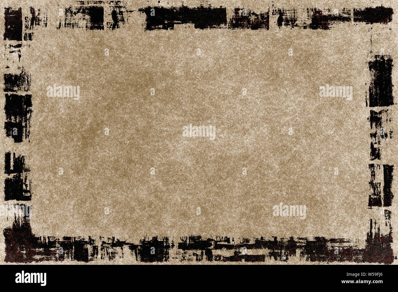 Grunge frame. Torn edges frame. Vintage frame. Old frame. Damaged frame ...