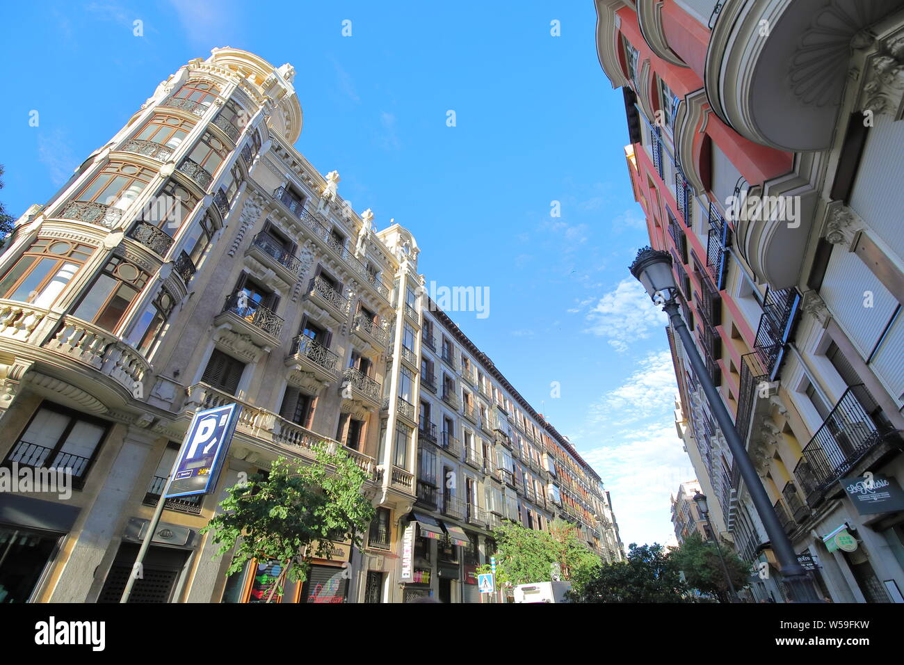 Madrid city centre cityscape Spain Stock Photo - Alamy