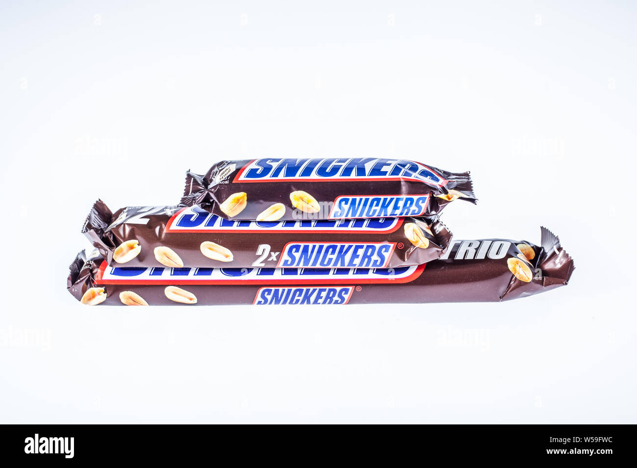 Snickers chocolate bar produced by Mars Incorporated Stock Photo - Alamy