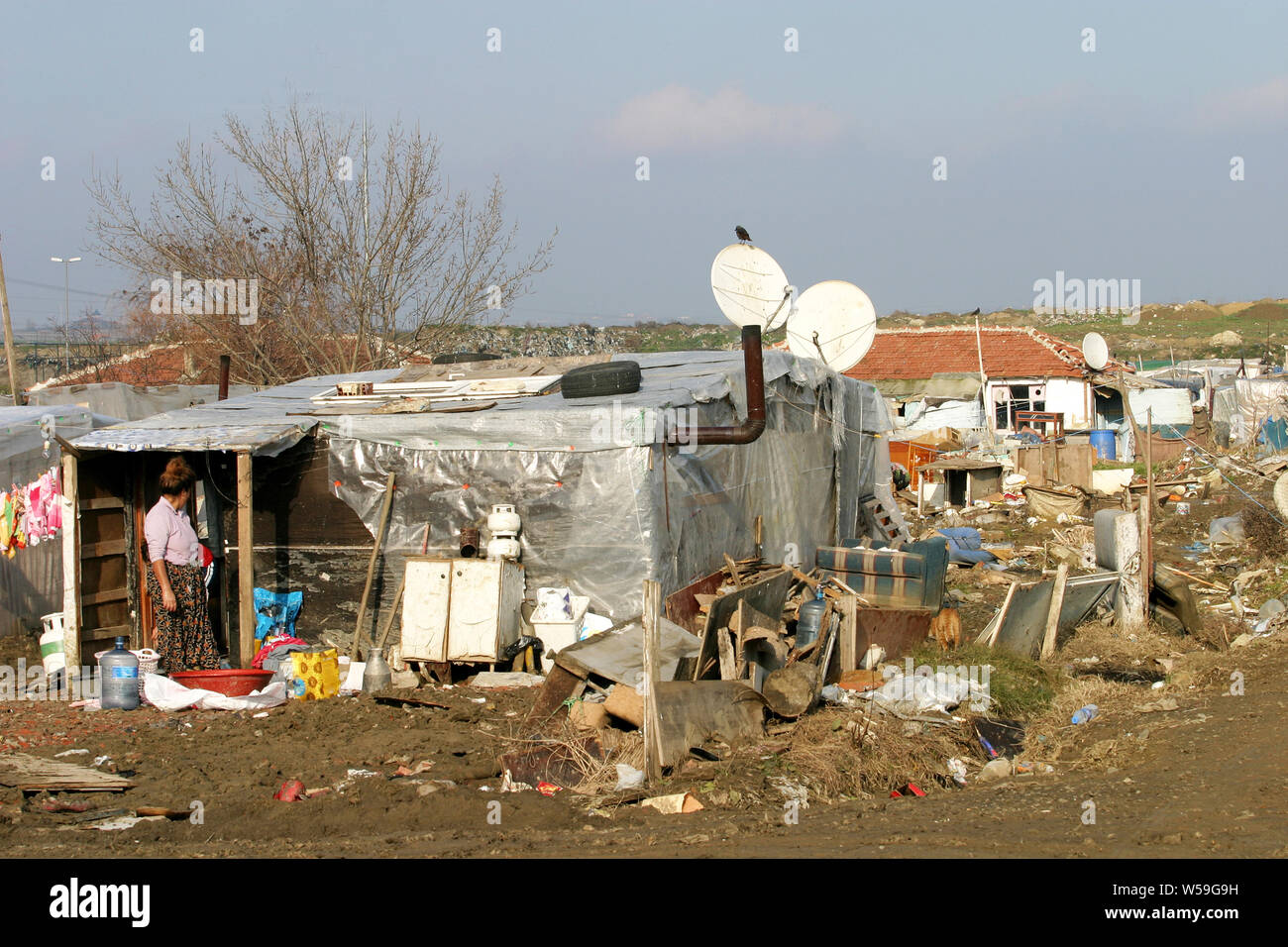 Gypsies at Gypsy Camp Stock Photo - Alamy