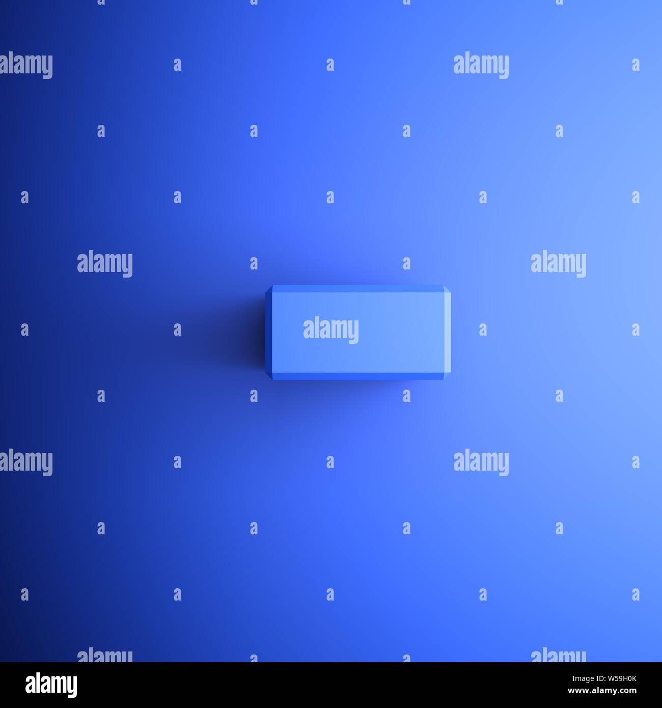 Blue icon for minus sign - 3D rendering illustration Stock Photo - Alamy