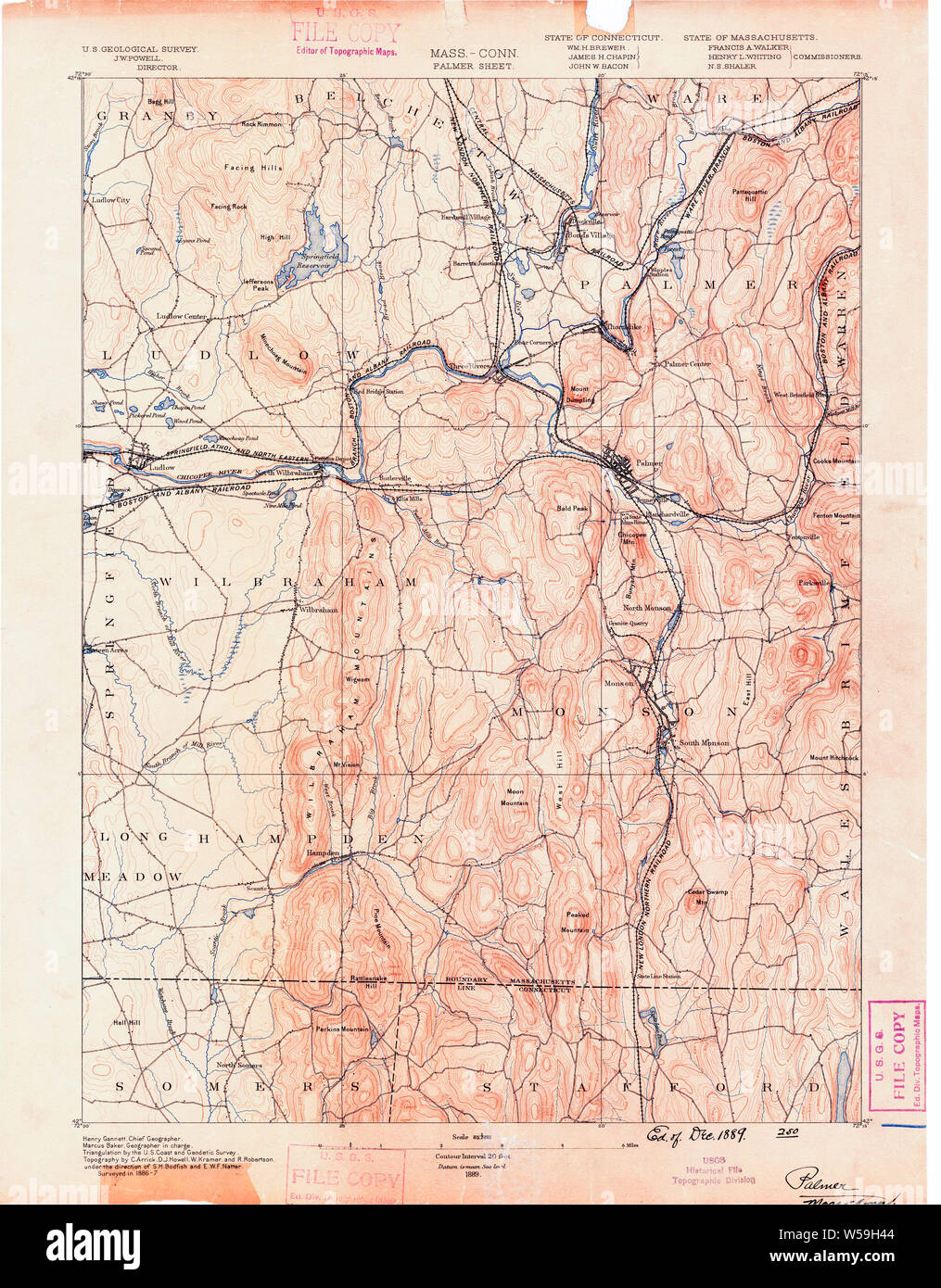Map of palmer hi-res stock photography and images - Alamy