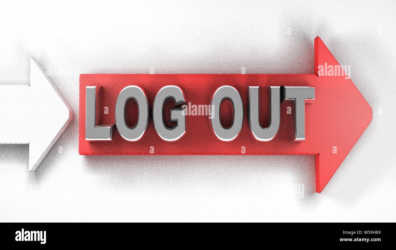Log Out Icon High Resolution Stock Photography and Images - Alamy