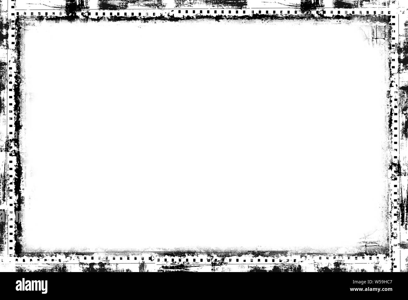 Grunge frame. Torn edges frame. Vintage frame. Old frame. Damaged frame ...
