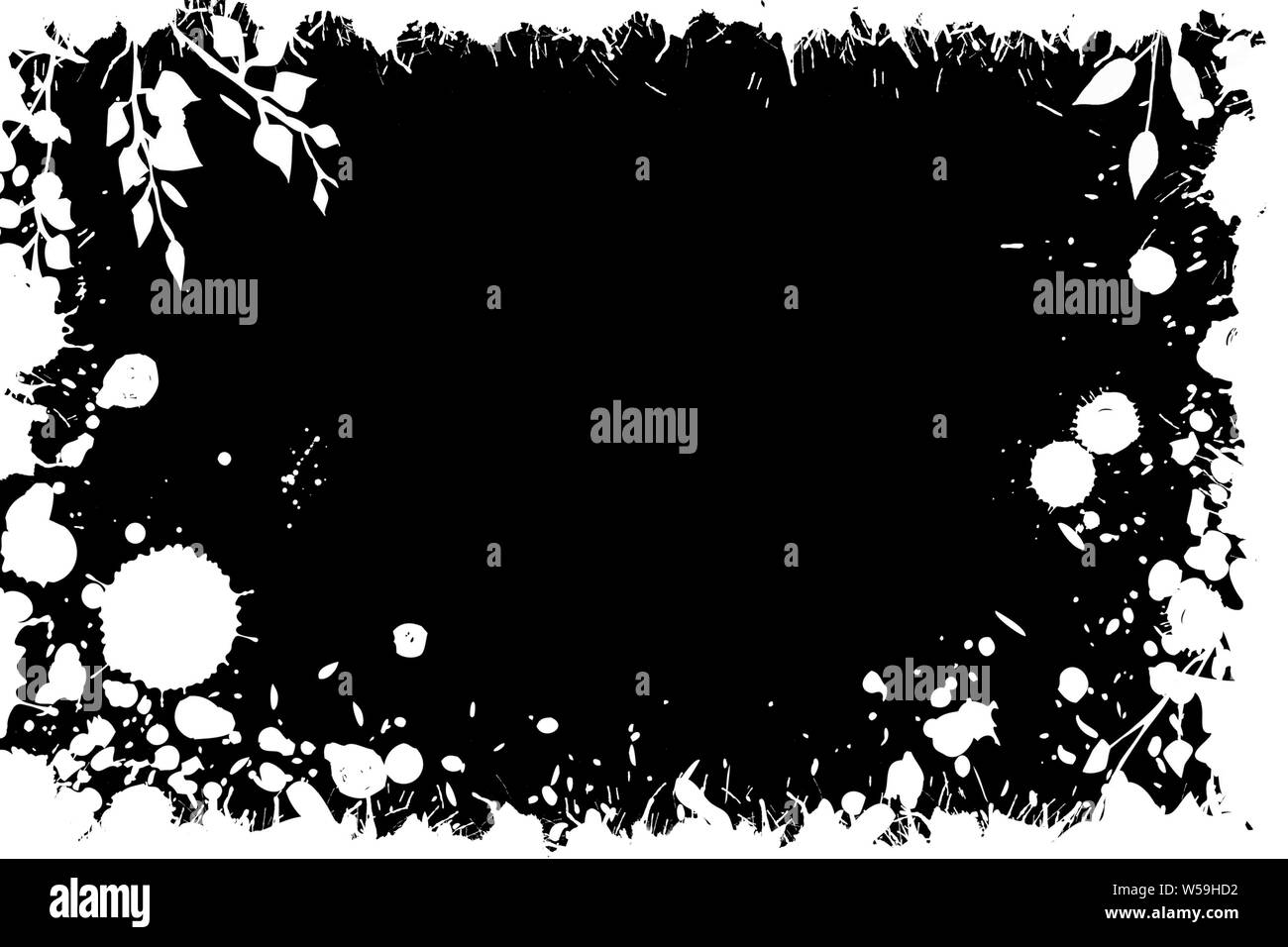 Grunge frame. Torn edges frame. Vintage frame. Old frame. Damaged frame ...