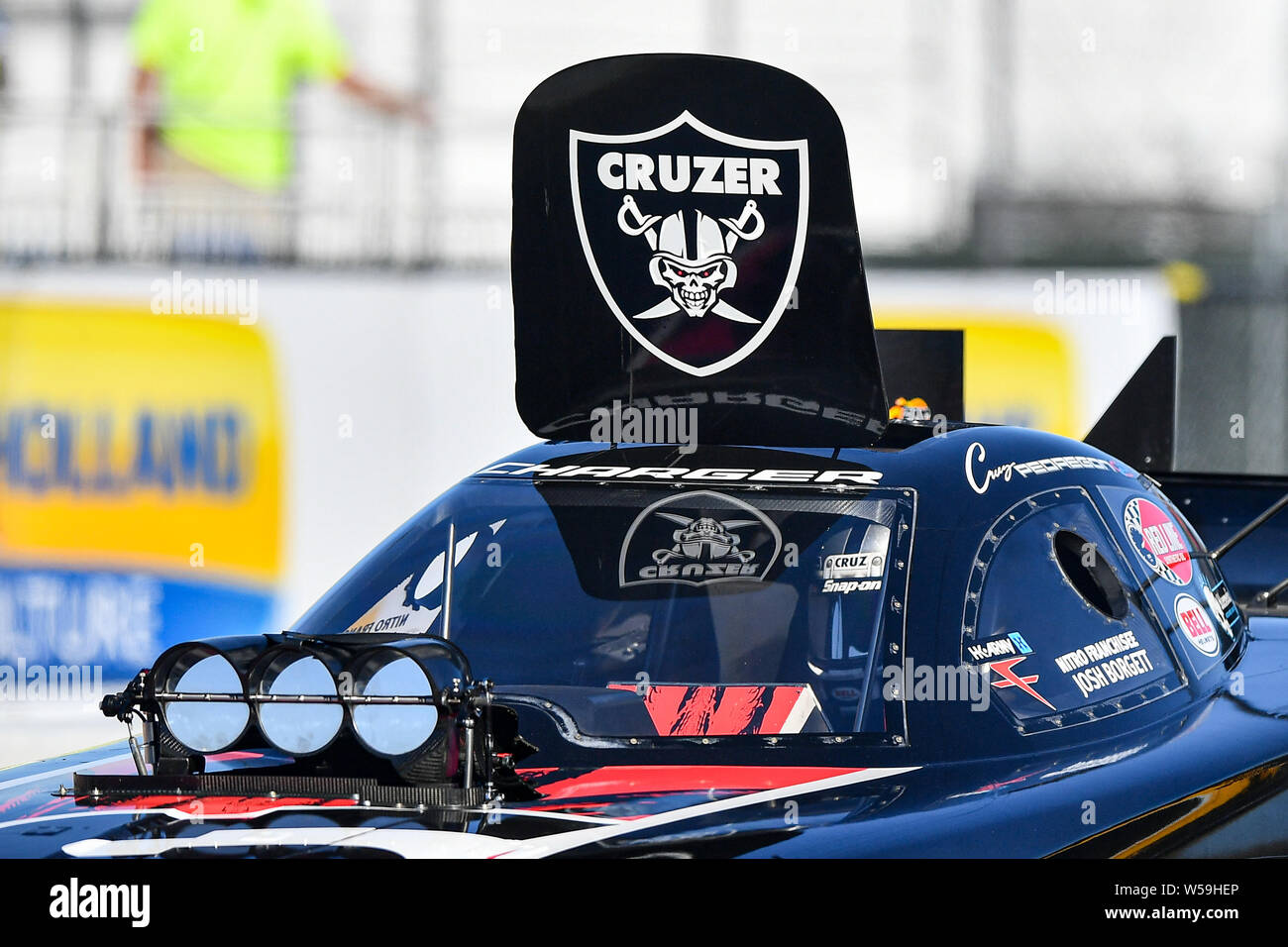 Sonoma, California, USA. 26th July, 2019. Cruz Pedregon backs his runny ...