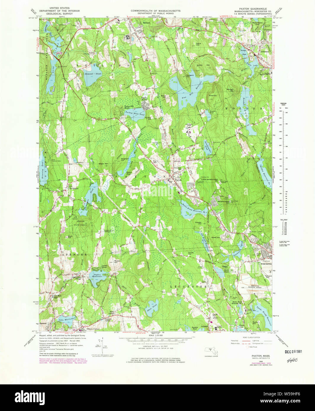 Map of paxton hi-res stock photography and images - Alamy