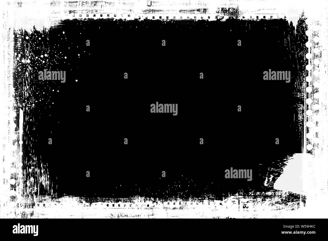 Grunge frame. Torn edges frame. Vintage frame. Old frame. Damaged frame ...