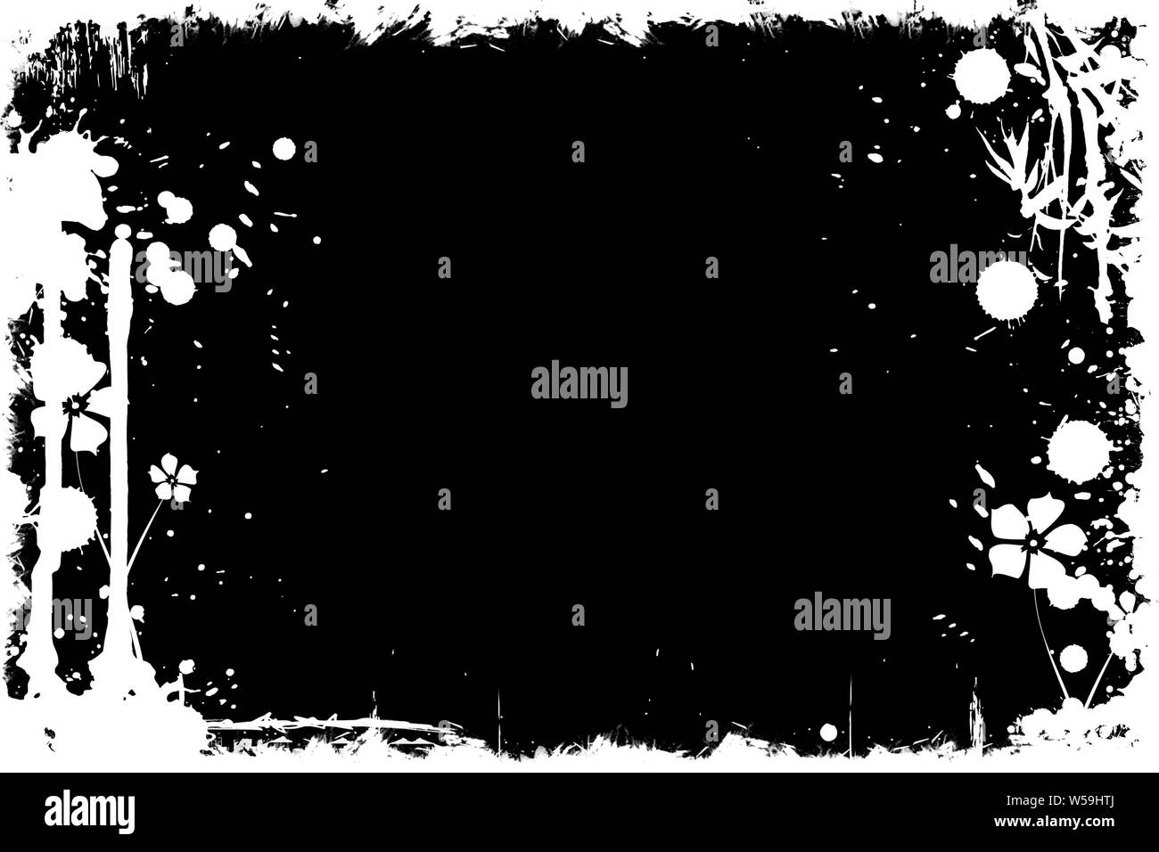 Grunge frame. Torn edges frame. Vintage frame. Old frame. Damaged frame ...