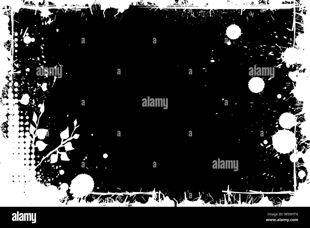 Grunge frame. Torn edges frame. Vintage frame. Old frame. Damaged frame ...