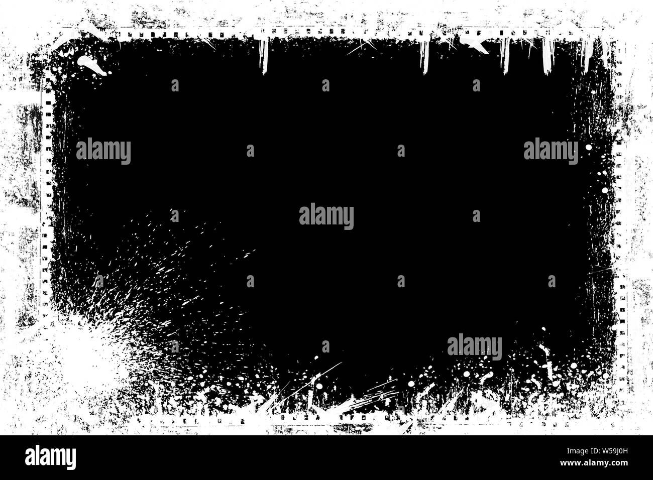 Grunge frame. Torn edges frame. Vintage frame. Old frame. Damaged frame ...