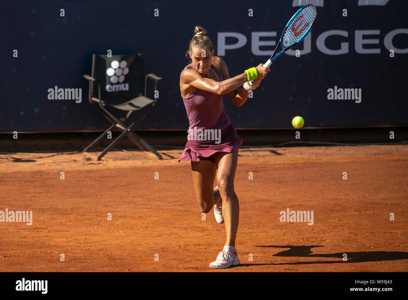 Palermo, Italy. 25th July, 2019. Arantxa Rus during a WTA match of 30 ...