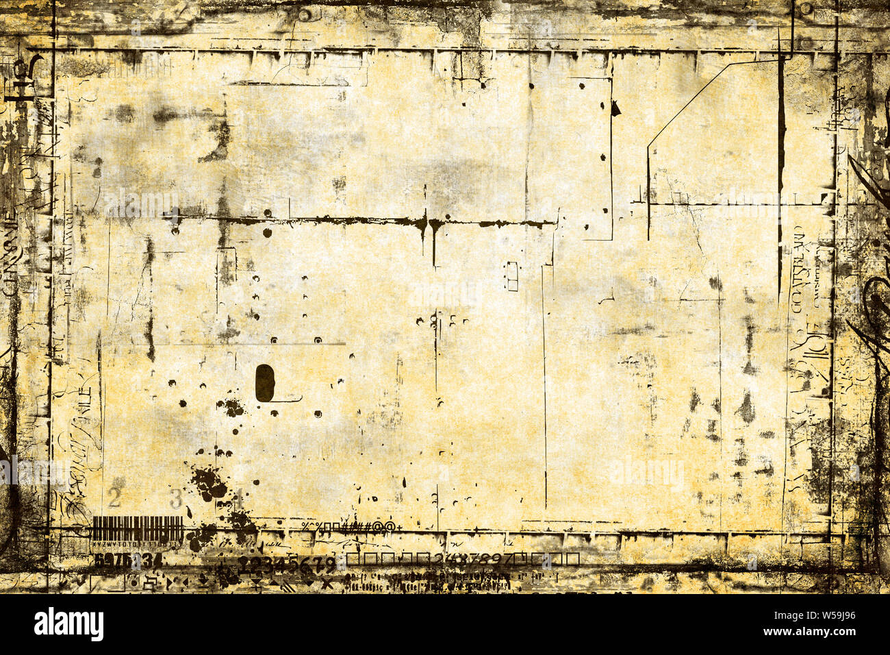 Grunge frame. Torn edges frame. Vintage frame. Old frame. Damaged frame ...