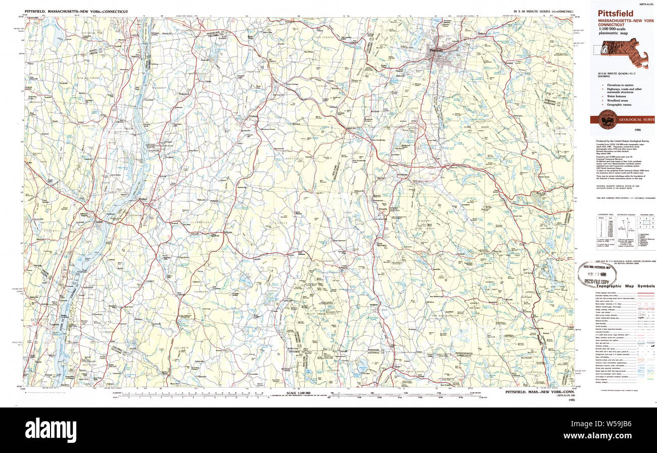 Map Of Pittsfield High Resolution Stock Photography and Images - Alamy