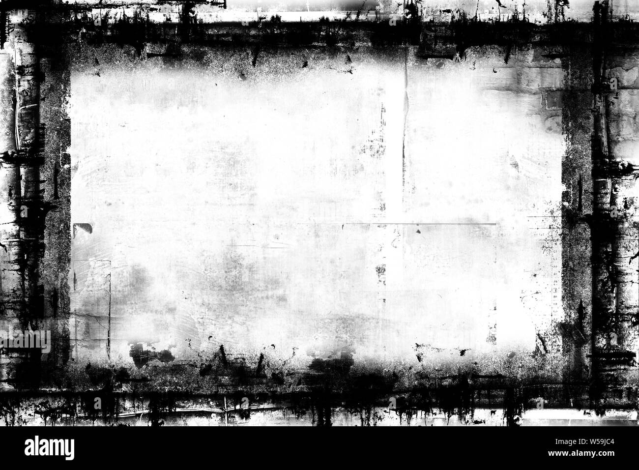 Grunge frame. Torn edges frame. Vintage frame. Old frame. Damaged frame ...