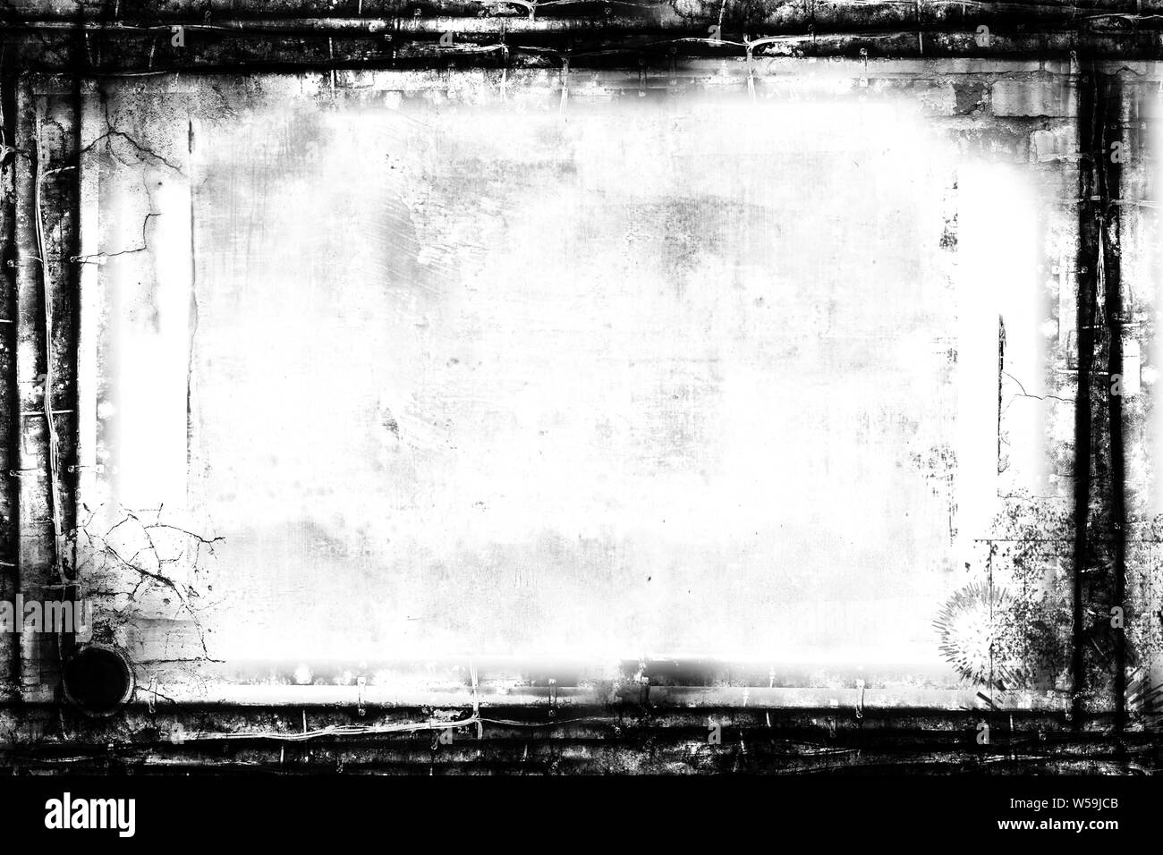 Grunge frame. Torn edges frame. Vintage frame. Old frame. Damaged frame ...