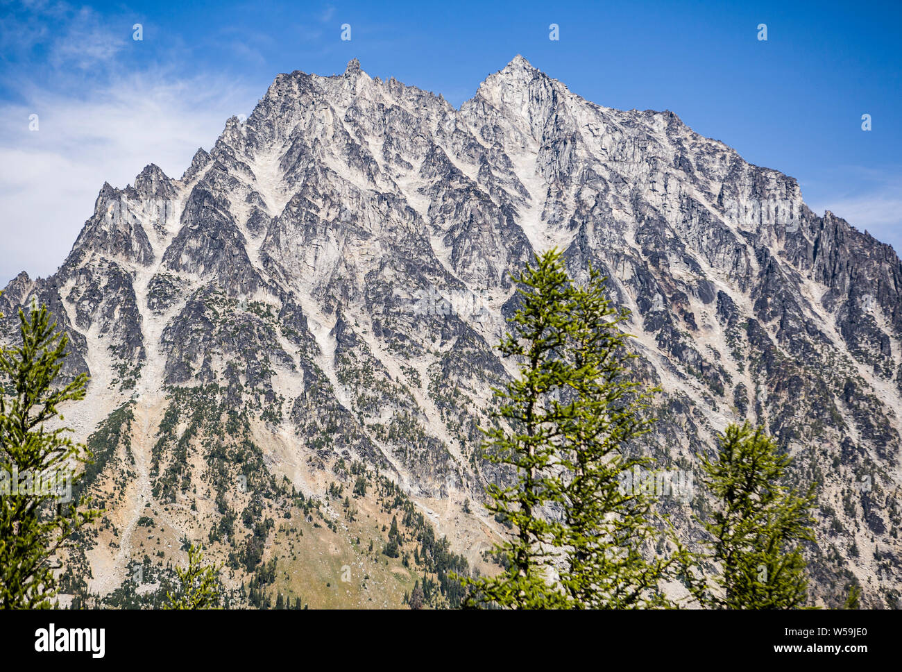 Mount Stuart in the Washington State Cascade Mountains as seen from ...
