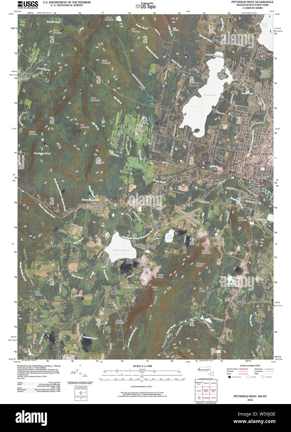 Map Of Pittsfield High Resolution Stock Photography and Images - Alamy