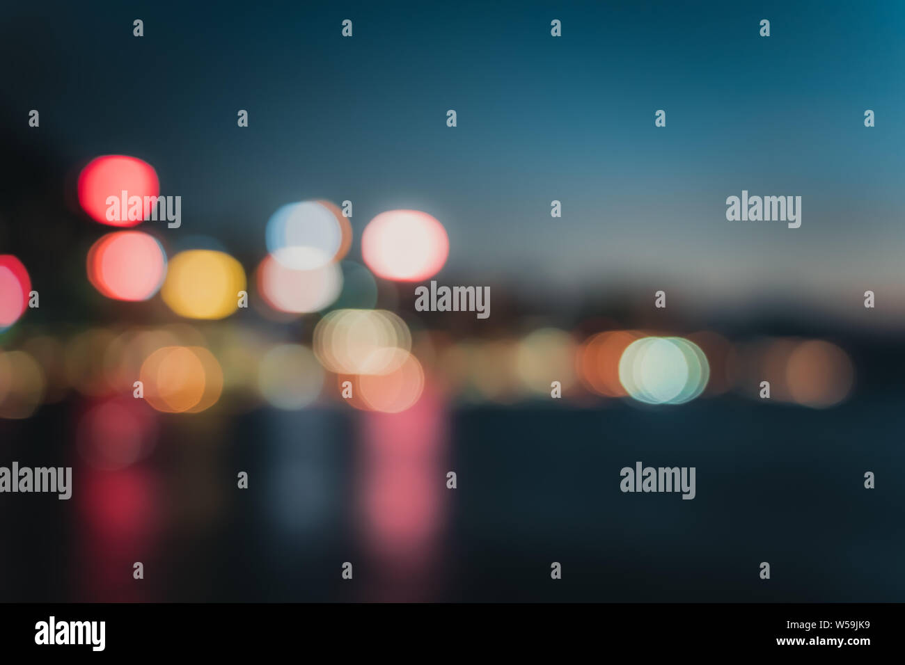 Blurred cityscape view, abstract light background Stock Photo - Alamy