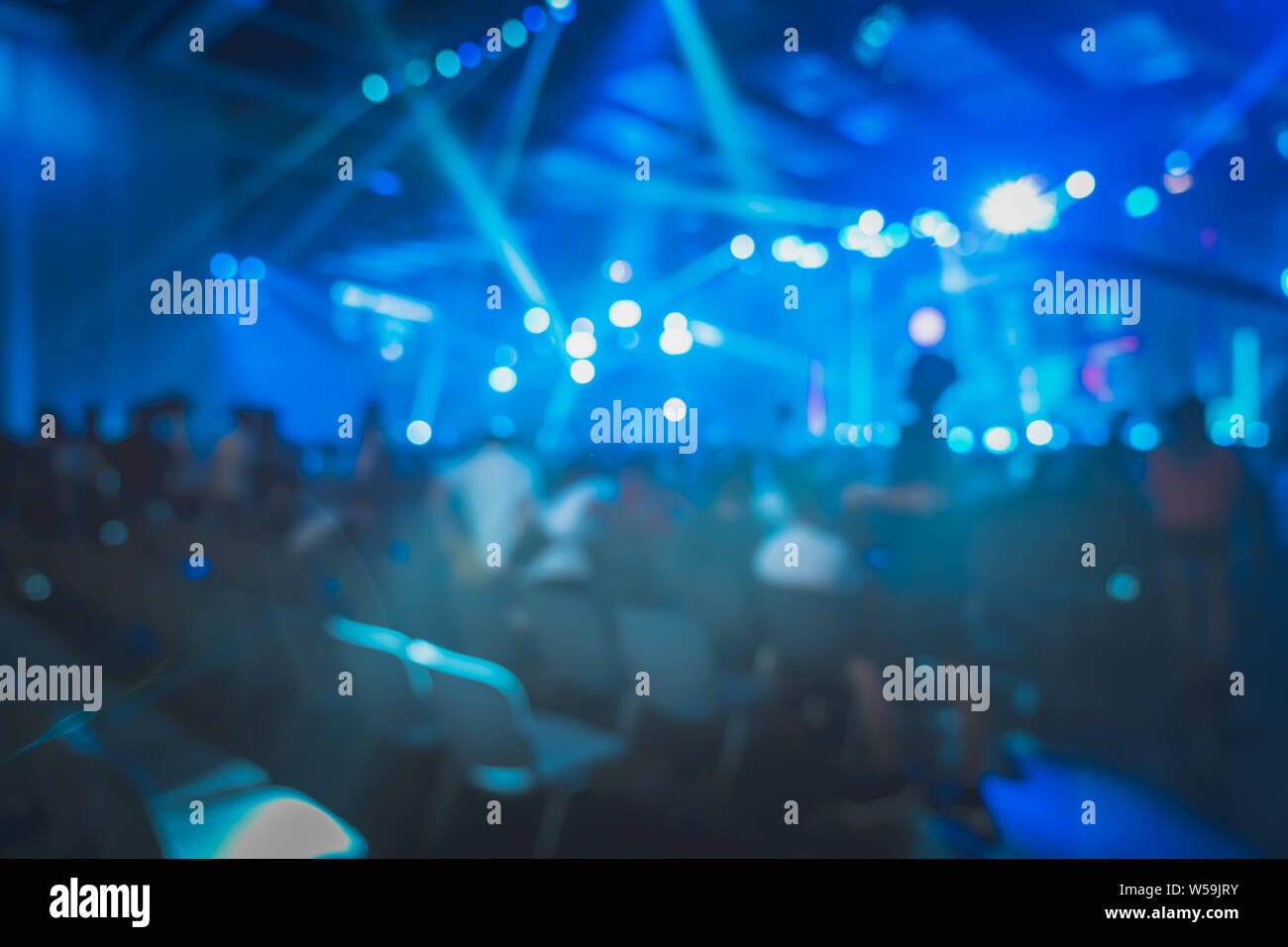 Blur background of Crowd People in the live show; abstract bokeh ...