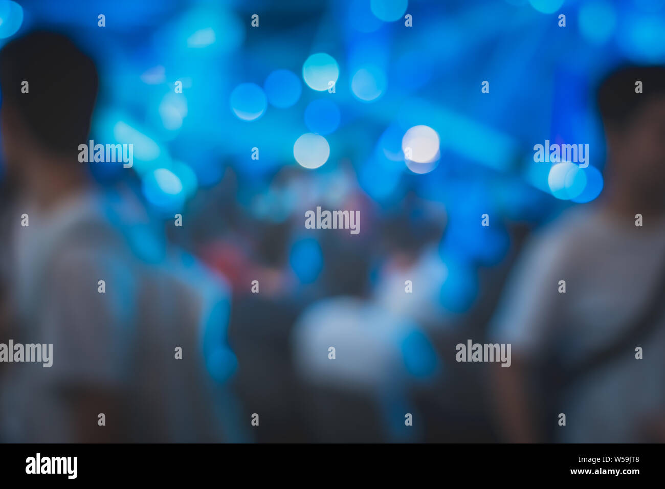 Blur background of Crowd People in the live show; abstract bokeh ...