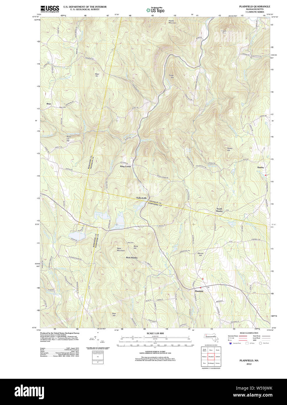 Map of plainfield hi-res stock photography and images - Alamy