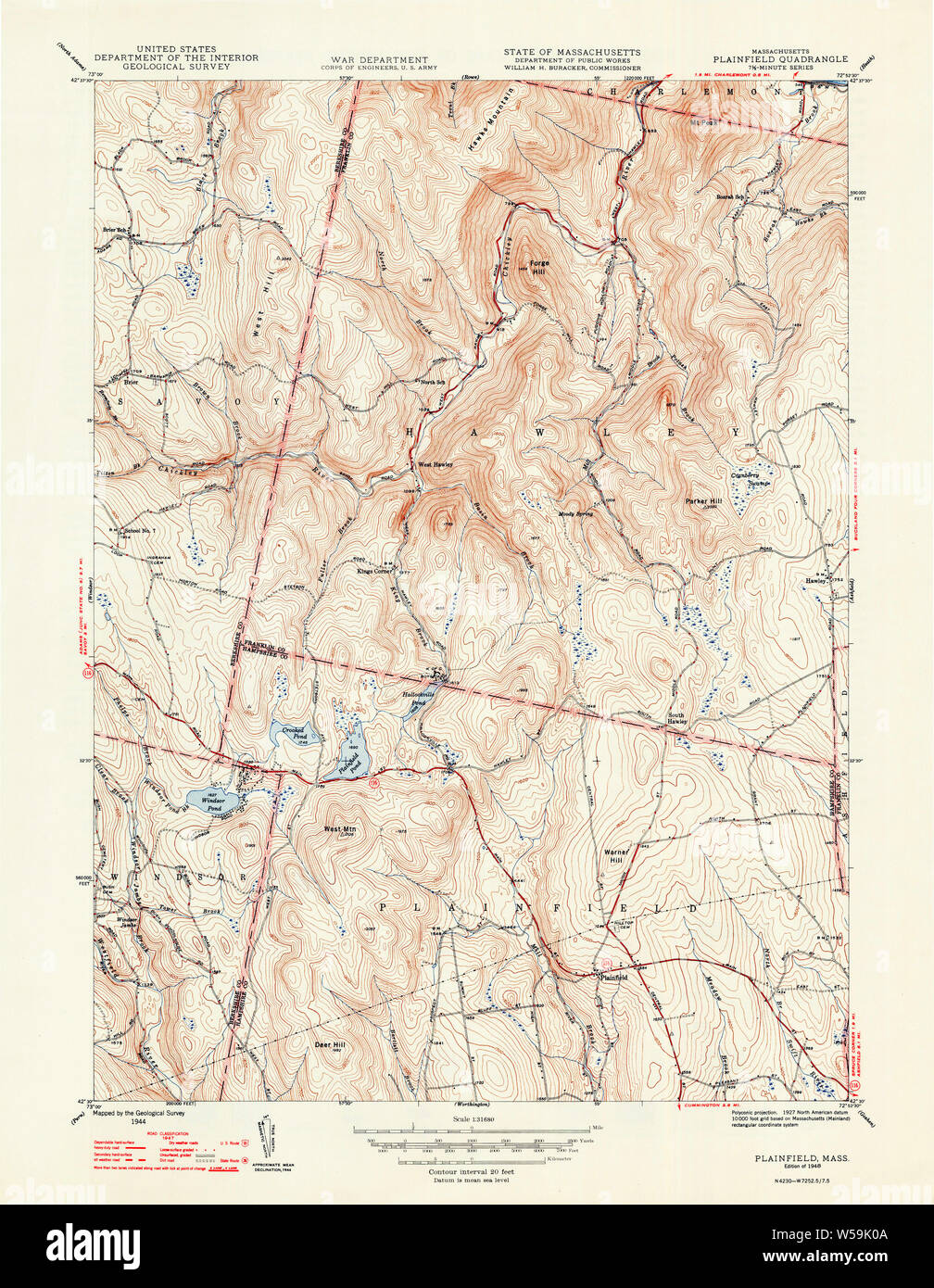 Map of plainfield hi-res stock photography and images - Alamy