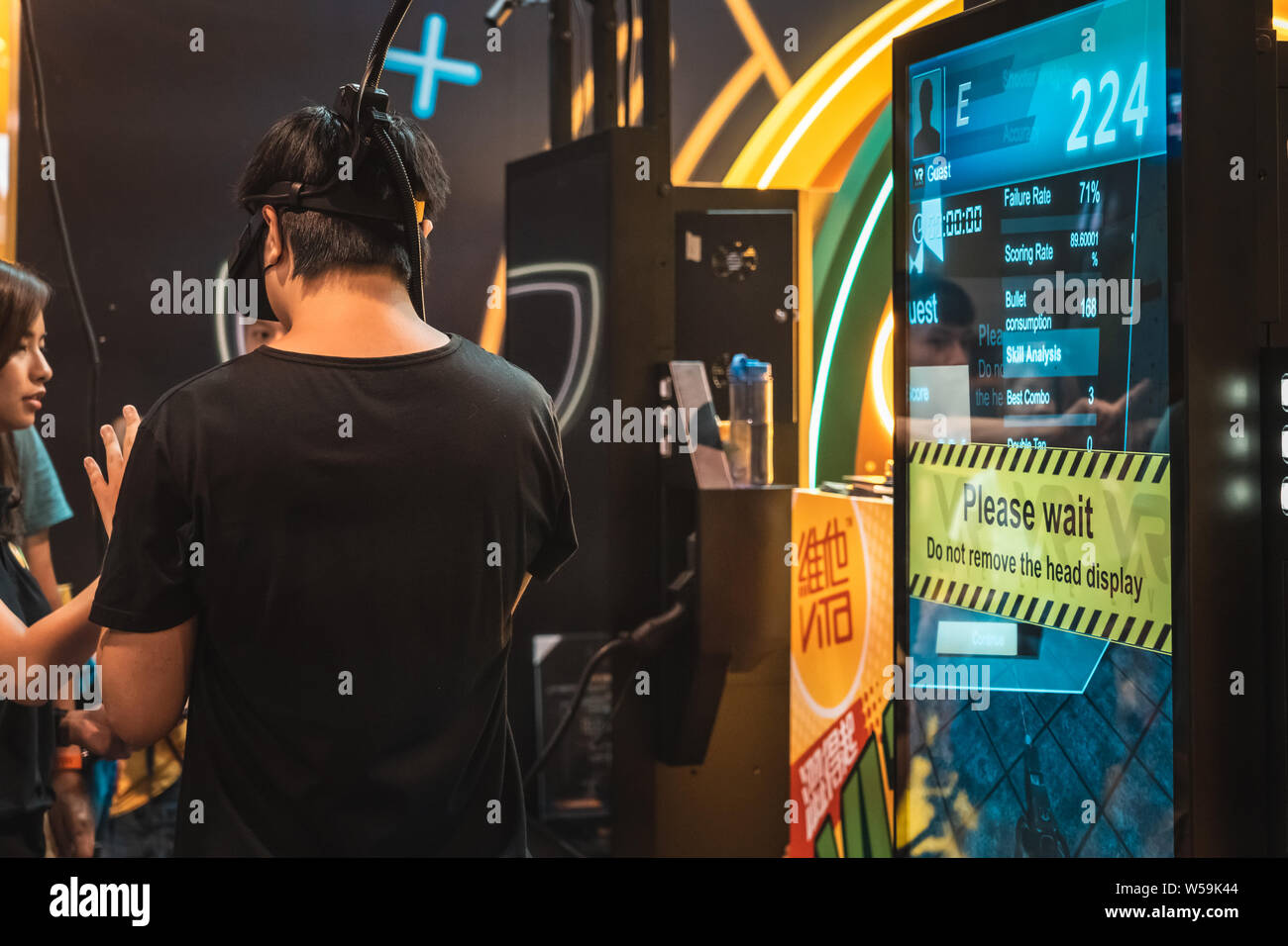 Hong Kong, China: July 26, 2019: Gaming fans attend the E-Sports ...