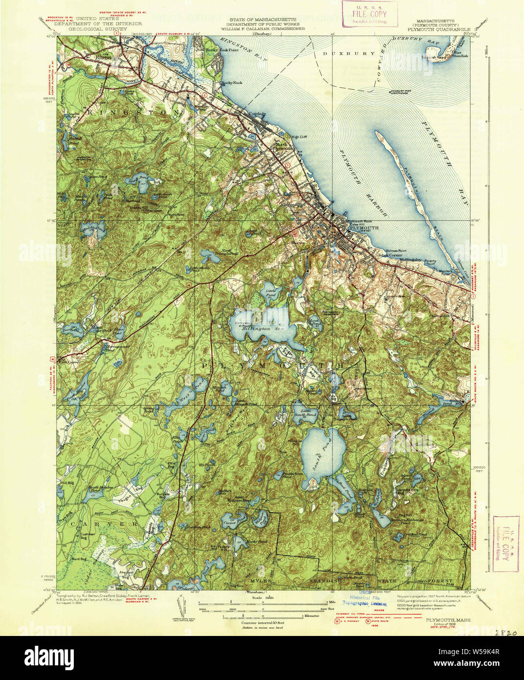 Plymouth massachusetts map hi-res stock photography and images - Alamy