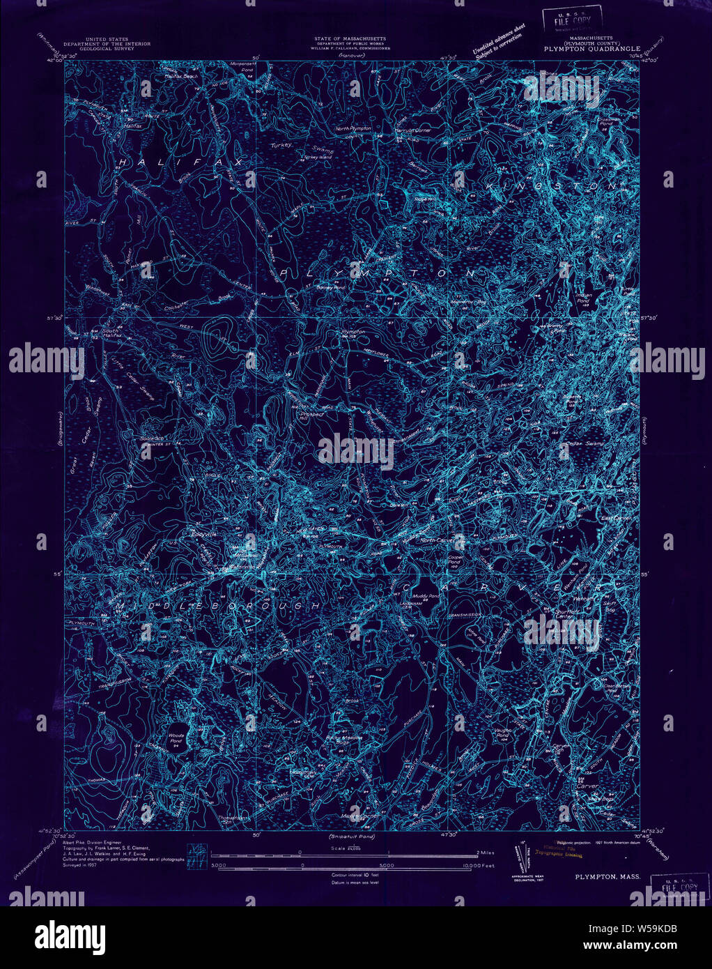 Plympton map hi-res stock photography and images - Alamy