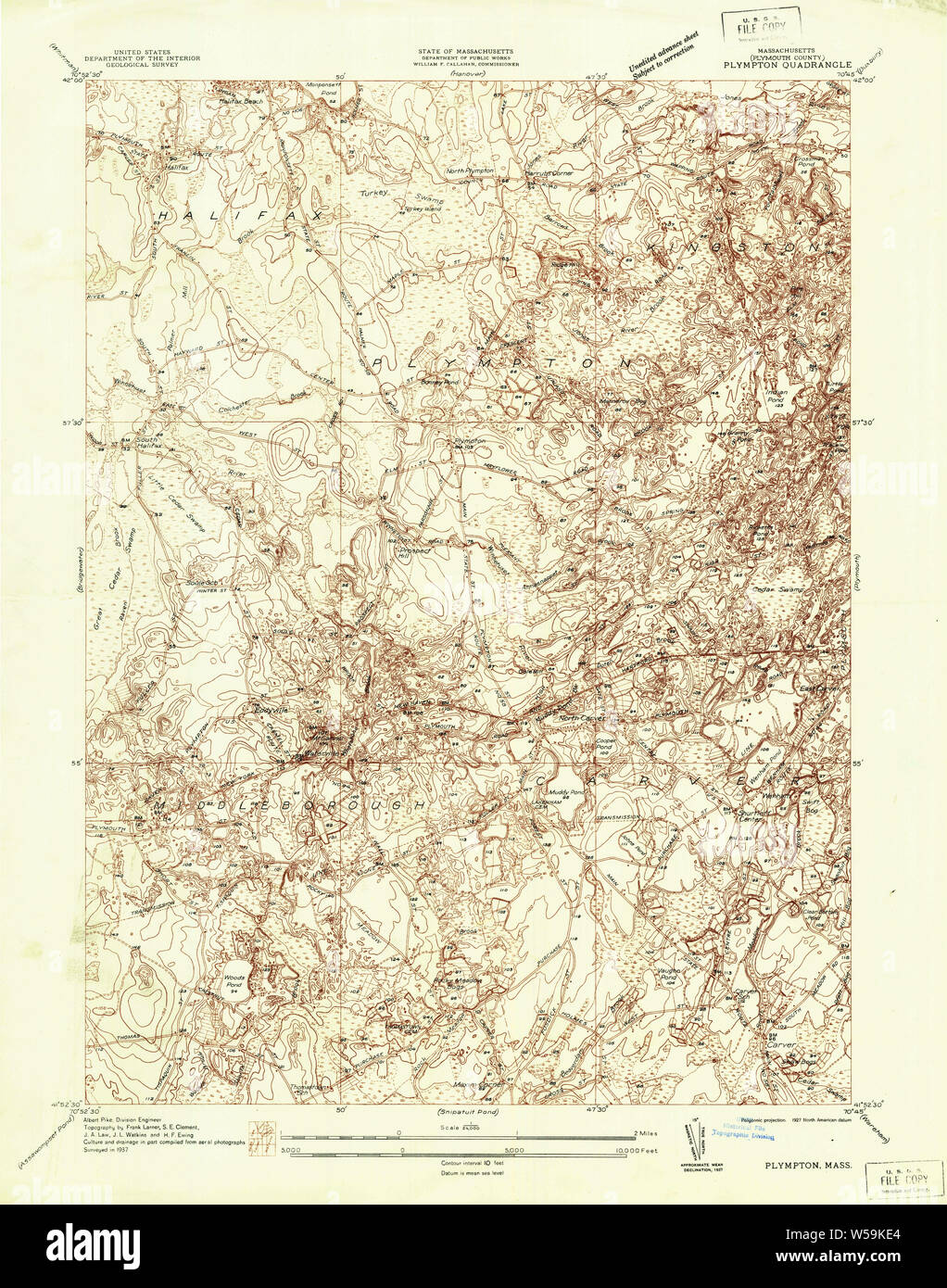 Plympton map hi-res stock photography and images - Alamy